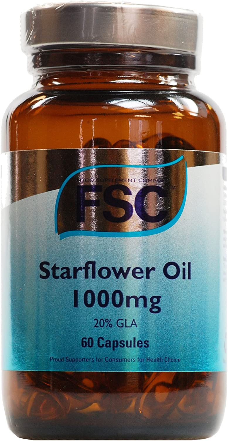FSC 1000mg Starflower Oil - Pack of 60 Capsules