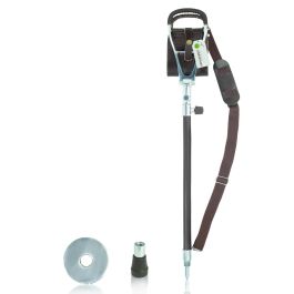 Dual Shooting stick with spike and ferrule height adjustable