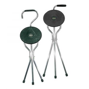 Three Legged Seat Sticks - walking sticks with stools